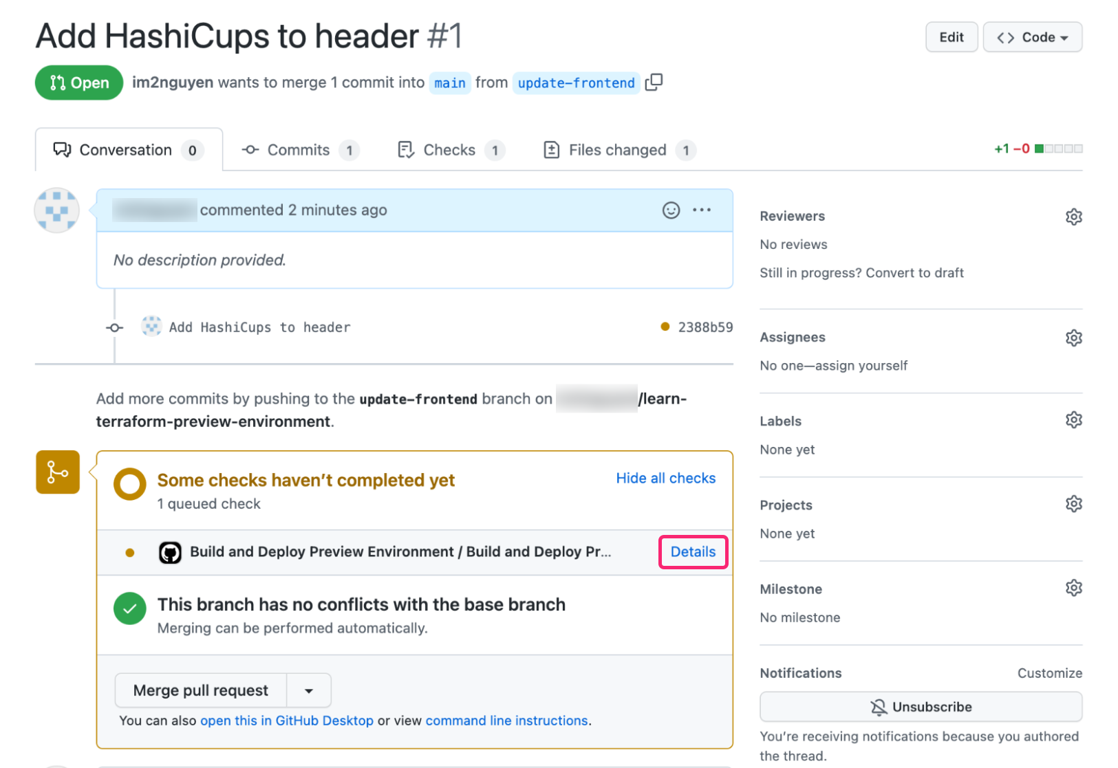 Create Preview Environments With Terraform Github Actions And Vercel